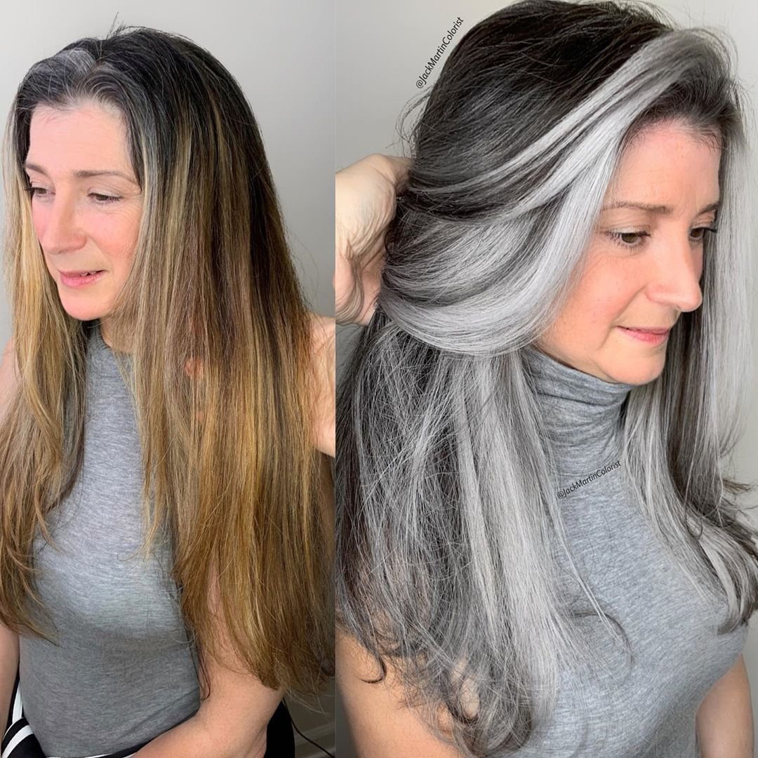 This stylist makes natural grey hair a trend: Fantastic transformations
